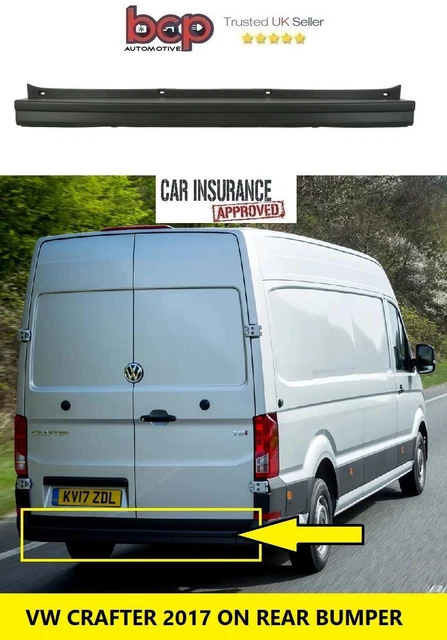 CRAFTER REAR BUMPER 2017 2018 2019 2020 2021 2022 2023 Centre Textured ...