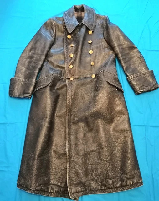 WEHRMACHT, MANTEL,LEDER, KRIEGSMARINE,UBOOT, WK2, german WW2, Leather ...