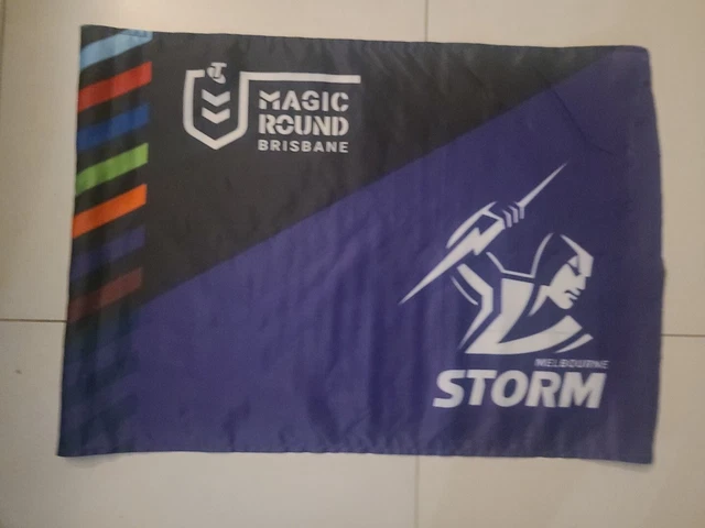 NRL MAGIC ROUND 2024 Melbourne Storm Flag $15.00 - PicClick AU