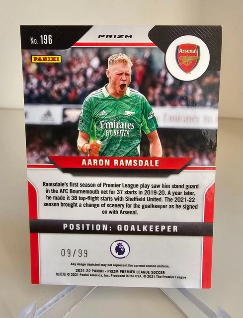 AARON RAMSDALE ARSENAL /99 Violet Breakaway 2021-22 Panini EPL Prizm Soccer EUR 14,02 - PicClick FR