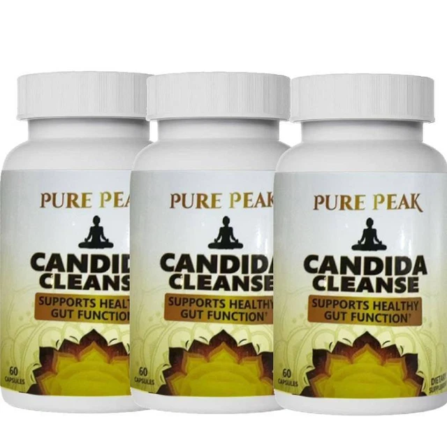 CANDIDA CLEANSE COMPLEX Support Capsules Detox and-Cleanse Su-pplement ...