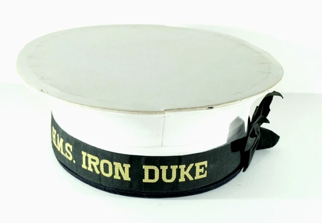 ROYAL NAVY SAILORS Hat H.M.S Iron Duke British Issue Soldiers Uniform ...