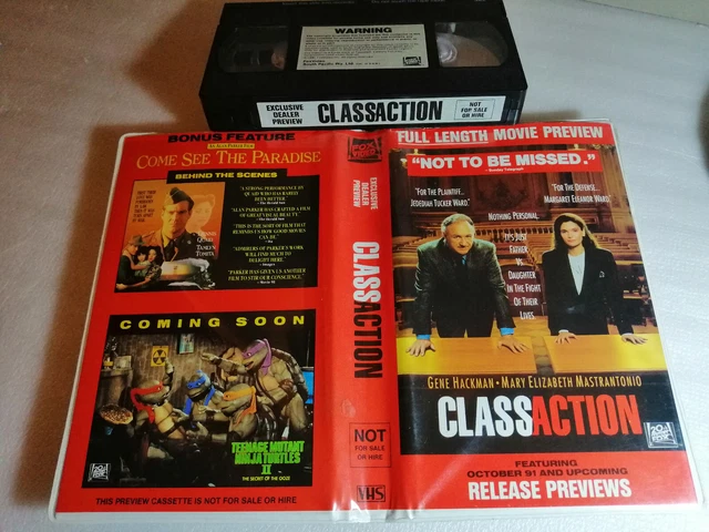 CLASS ACTION - Rare DEALER ONLY Full Length FOX VIDEO Promo Vhs+Oct '91 ...