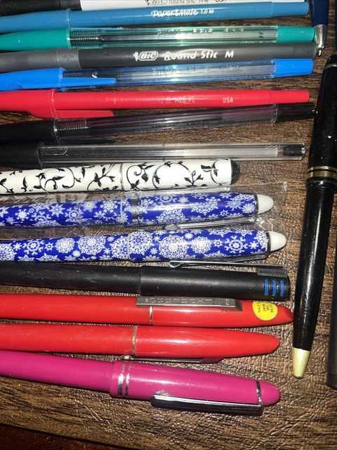 LOT OF 45 Pens BIC Pilot Uni-ball Papermate & Others £10.33 - PicClick UK