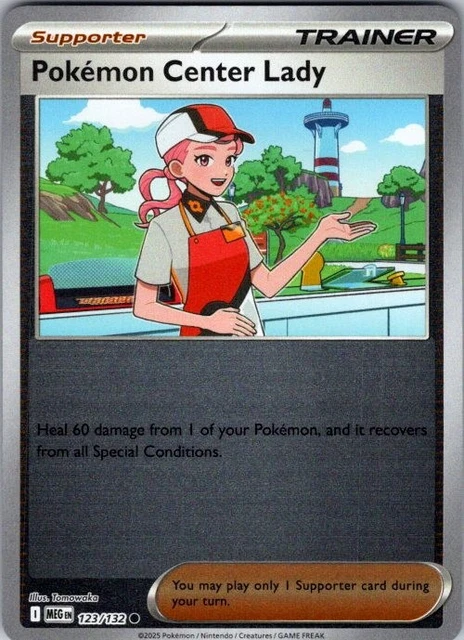 POKEMON | ME01: Mega Evolution | Pokemon Center Lady | 123/132 ...