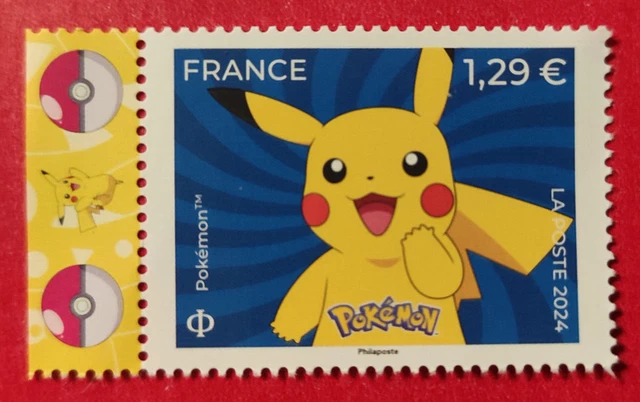 TIMBRE POKÉMON - Pikachu - France 2024 EUR 3,20 - PicClick FR