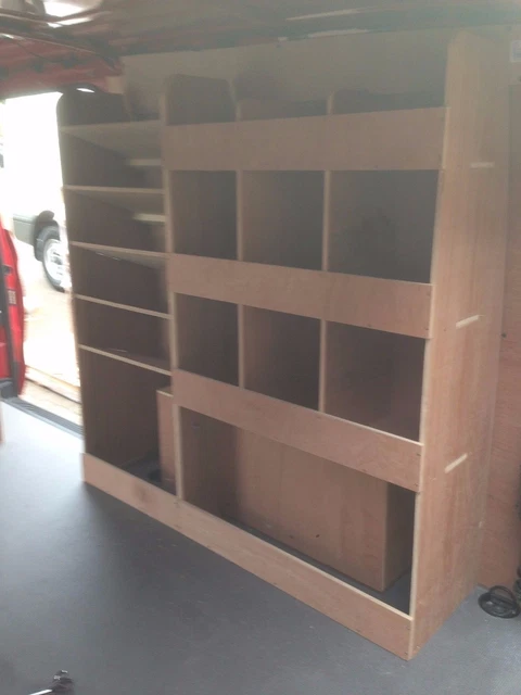 MERCEDES VITO VAN Shelving Racking XLWB Plywood System Case Storage ...