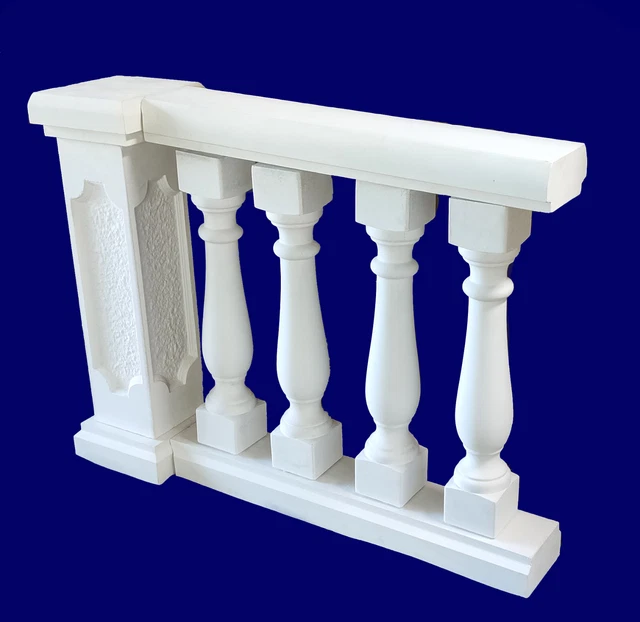 BALUSTRADEN BALUSTER GARTENZAUN Formsteine Mauerplatten Metalzaun ...