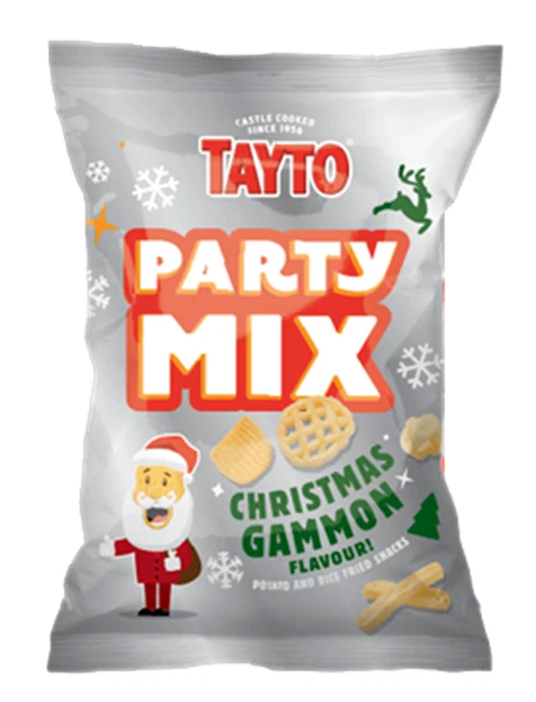 TAYTO PARTY MIX Christmas Gammon Potato and Fried Rice Crisps Chips ...