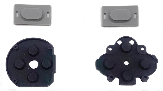 CONDUCTIVE RUBBER BUTTON Switch L R ABXY Buttons Kit For the PSP1000 £ ...