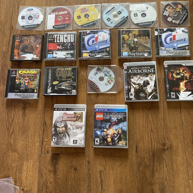 SONY PLAYSTATION PS1, PS2, PS3 (18 Game Bundle) Untested Read ...