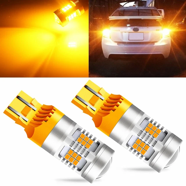 JDM ASTAR 2X 7440NA 7443 7440 LED Turn Signal Light Bulbs 3000K Amber ...