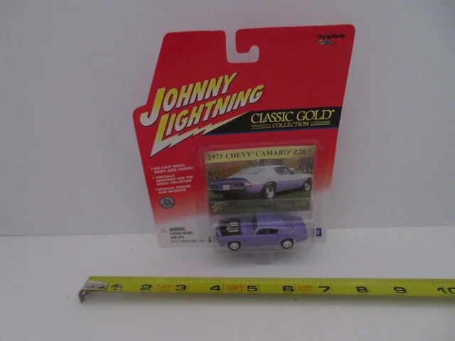 JOHNNY LIGHTNING CLASSIC Gold Collection 1973 Chevy Camaro Z28 violet ...