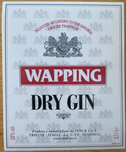 Wapping Dry Gin À VENDRE! - PicClick FR