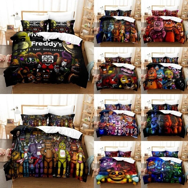 3D FIVE NIGHTS at Freddy FNAF Bedding Set Duvet Cover Double Queen King ...