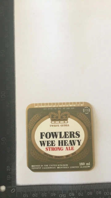 ORIGINAL BEER LABEL #067 - Fowlers Wee Heavy Ale £3.99 - PicClick UK