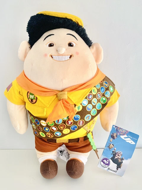 DISNEY STORE PIXAR Up - Official 10th Anniversary Russell Soft Plush ...