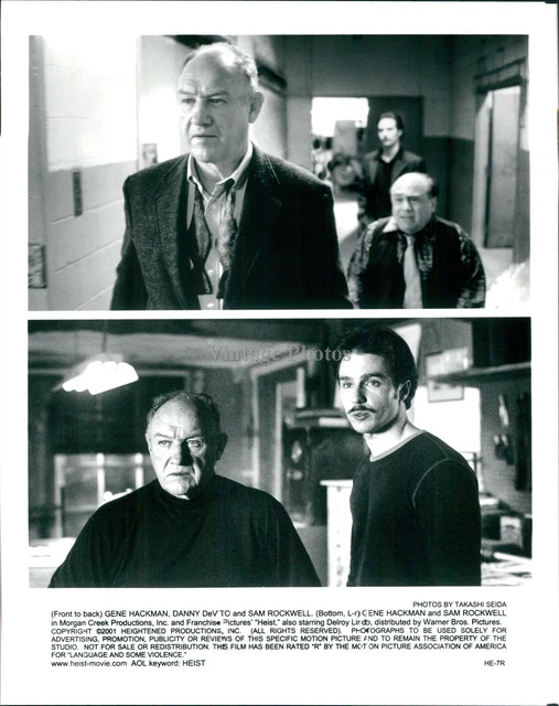 ACTOR GENE HACKMAN Danny Devito Sam Rockwell In Heist Movie Promo 8X10 ...