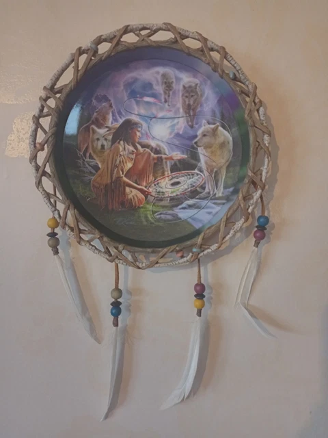 NATIVE AMERICAN &SUMMONING Prayer"- Robin Koni Bradford Exchange Plate ...