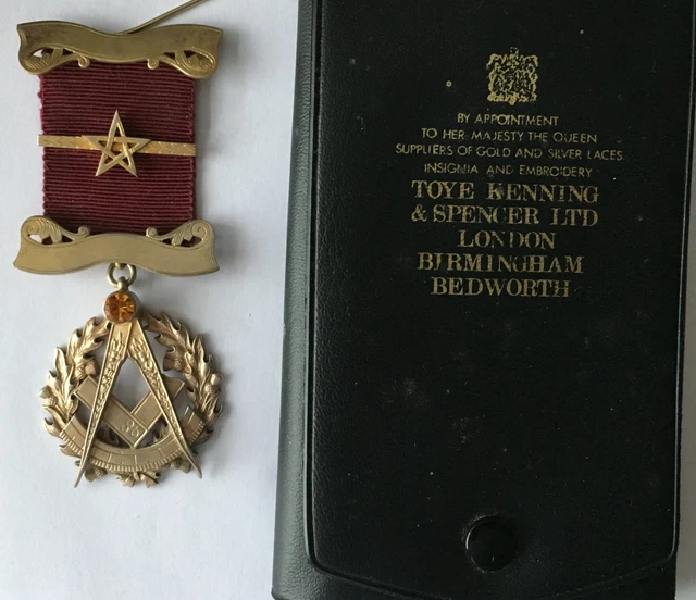 SCOTTISH MASONIC PAST MASTER MEDAL / JEWEL TROON No.86 AYRSHIRE SILVER ...