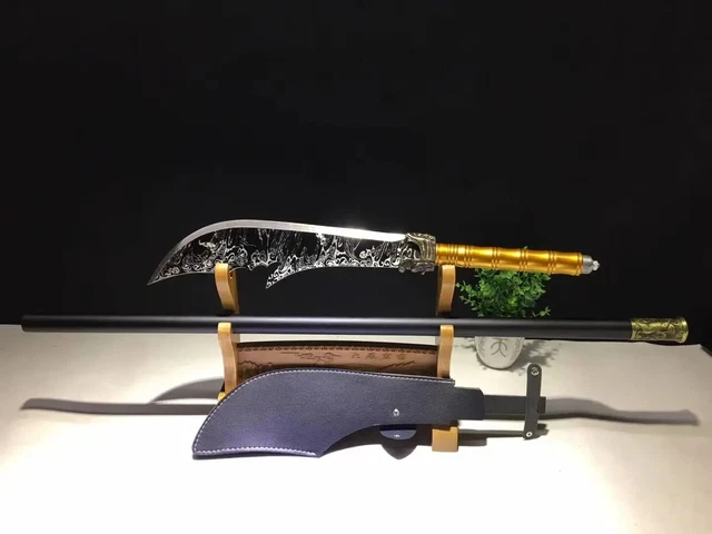 CHINESE GUANDAO DAO Guan Yu Weapon Scimitar Sword Polearm Halberd ...