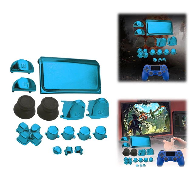FULL SET BUTTONS ABXY Buttons Replace for PS4 Slim Controller JDM-040 ...