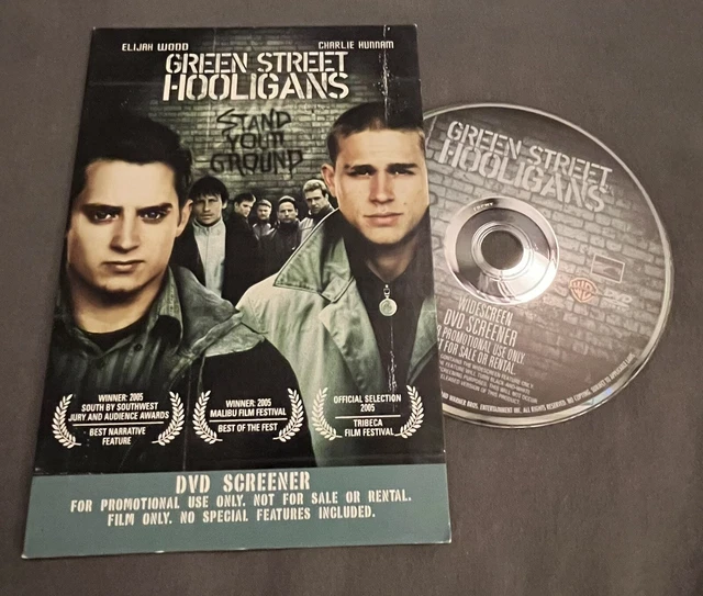 GREEN STREET HOOLIGANS DVD Screener Elijah Wood LOTR Rare Cardboard ...