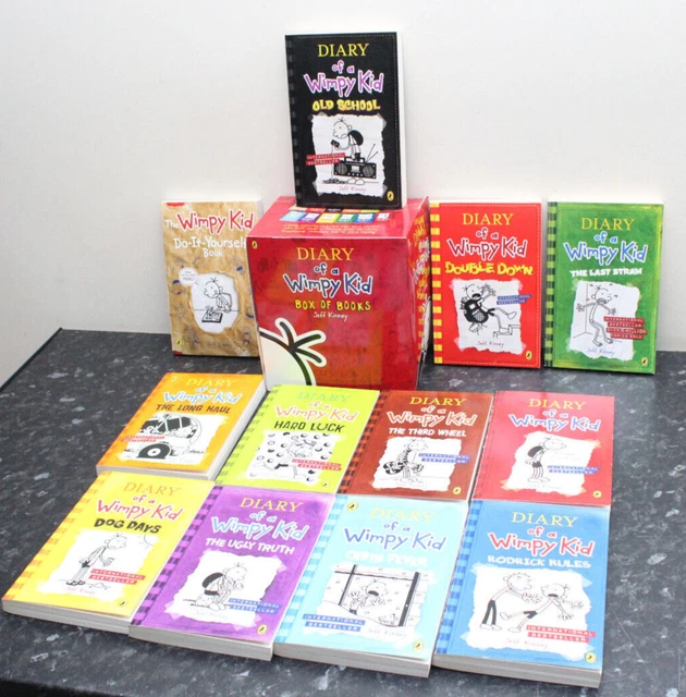 DIARY OF A Wimpy Kid by Jeff Kinney Collection of 12 Books Paperback ...