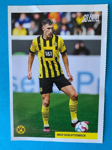 NICO SCHLOTTERBECK BORUSSIA Dortmund Football Rookie Card So Foot ...