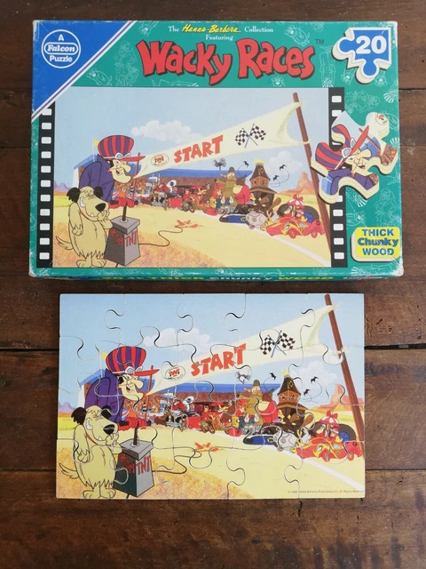 VINTAGE 1996 WACKY Races The Hanna-Barbera Collection 20 Piece Wood ...
