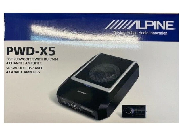 ALPINE PWD-X5 ACTIVE Subwoofer 4.1-Kanal Dsp Amplifier With Subwoofer ...