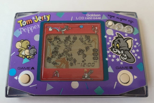 RARE GAKKEN TOM & Jerry Popper 1983 LCD Electronic Game With Booklet £ ...