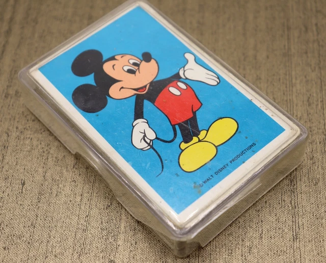 VINTAGE WALT DISNEY Mickey Mouse Playing Cards Complete w/ 1 Joker ...
