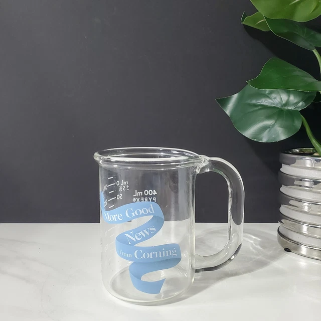 PYREX CORNING 400 ml Center Lab Glass Beaker Measuring Cup Coffee Mug ...