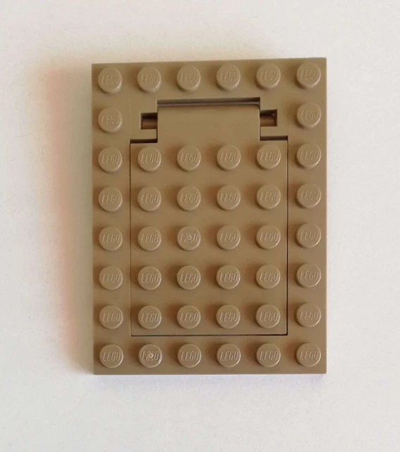 LEGO 1X PIASTRA Botola Trappola + Cornice 4x5 / 6x8 BEIGE SCURO 30041 ...
