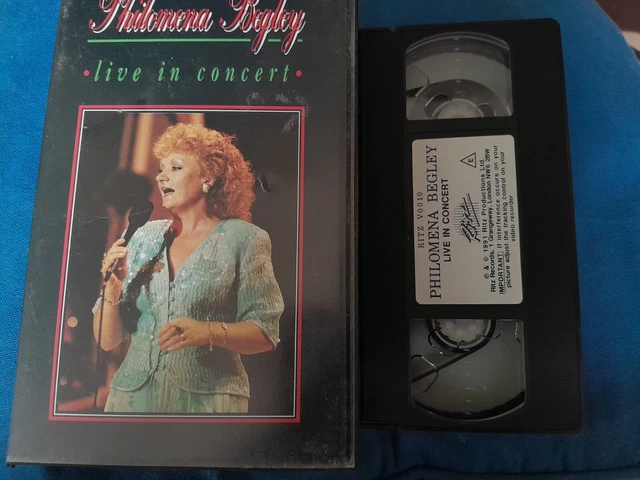 PHILOMENA BEGLEY VHS video tape Live in concert play tested good ...