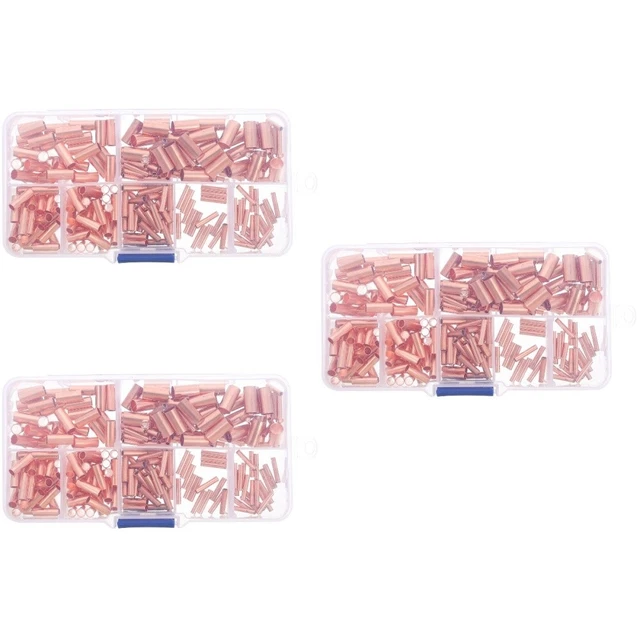 750 PCS MANCHON De Sertissage Fil Cuivre Tube Câblage En Connecteur ...