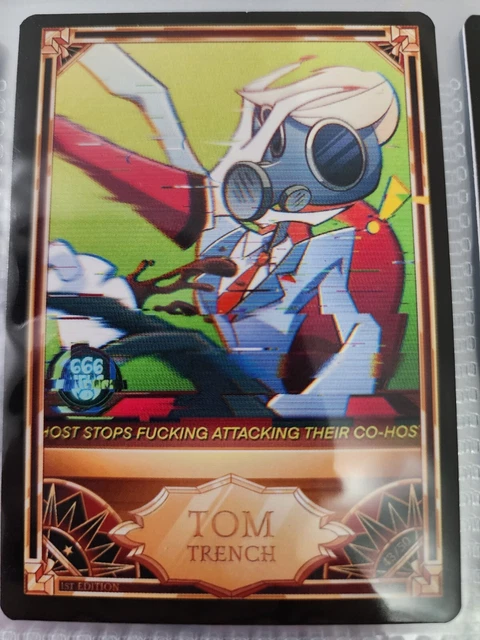 HAZBIN HOTEL TRADING Card - Tom Trench 43/50 Premium FOIL - 1st Edition ...