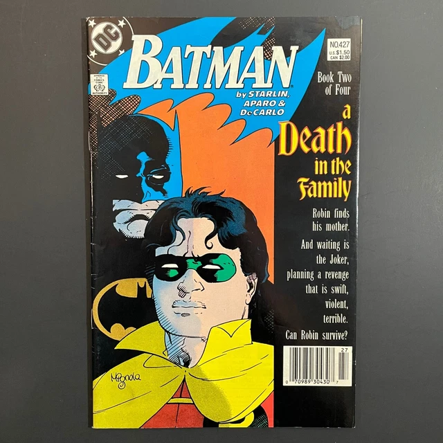 BATMAN 427 CHIAVE EDICOLA Death in the Family Jason Todd Robin DC 1988 ...