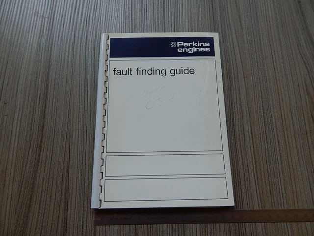 MANUALE ORIGINALE RICERCA Guasti Fault Finding Guide Motore Perkins ...