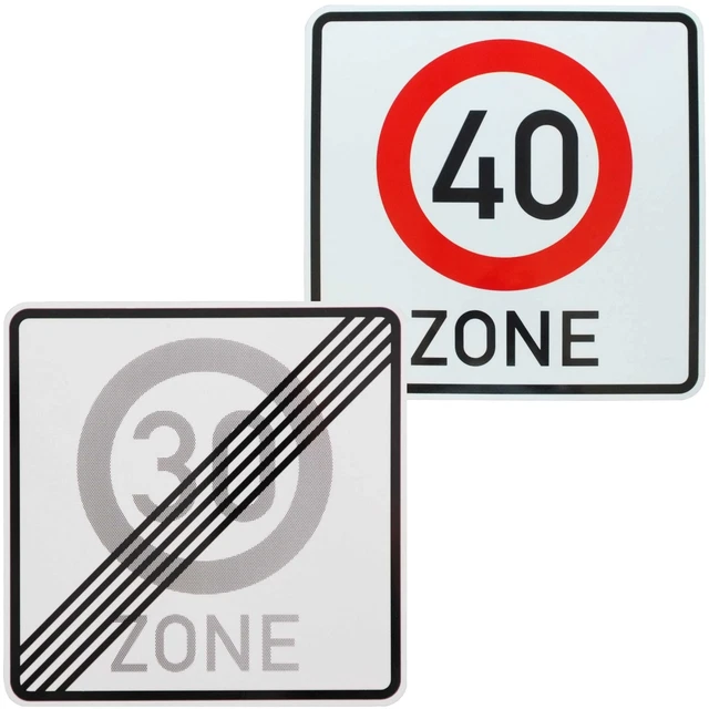 Panneau De Signalisation Zone 30 À VENDRE! - PicClick FR