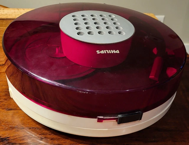VINTAGE PHILIPS UFO Turntable - 22GF303 - Space Age - Red - Record ...