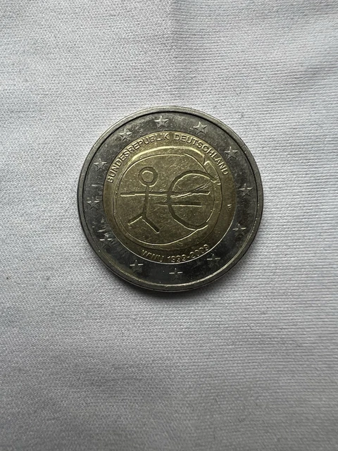 2 EURO MÜNZE mit Strichmännchen Serie WWU 1999-2009 seltene Münze Fehlprägung EUR 999,00 ...