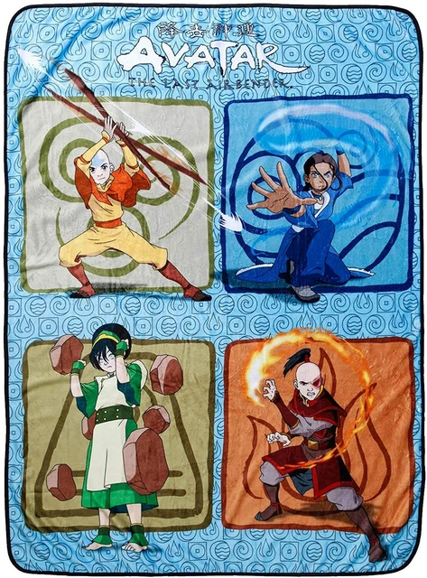 COPERTA AVATAR: THE Last Airbender Aang Zuko Katara Toph Elements ...