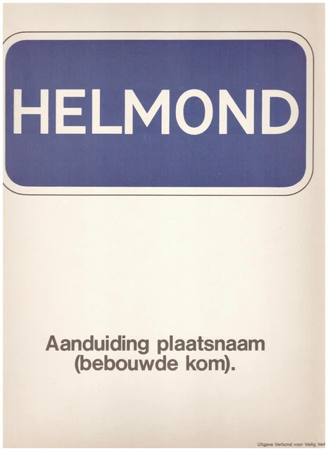 CARTELLO DIVIETO 50 scuola guida olandese anni 60/70 - Dutch road signs ...