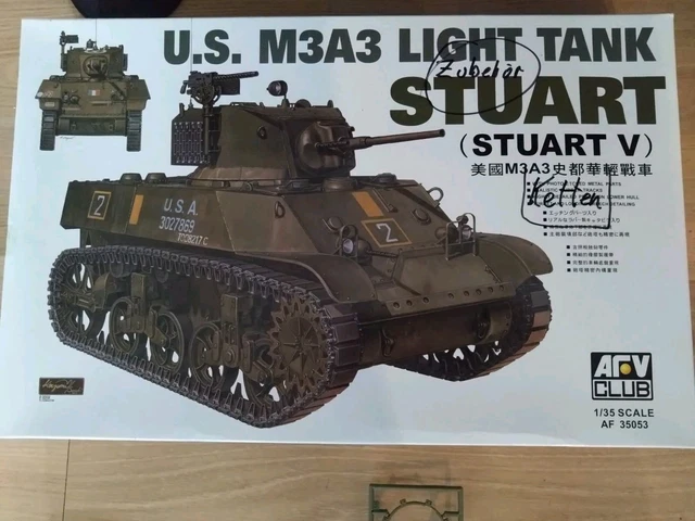 1/35 AFV CLUB US M3A3 Light Tank Stuart V AF35053 !!!Mit Zubehör!!! EUR ...