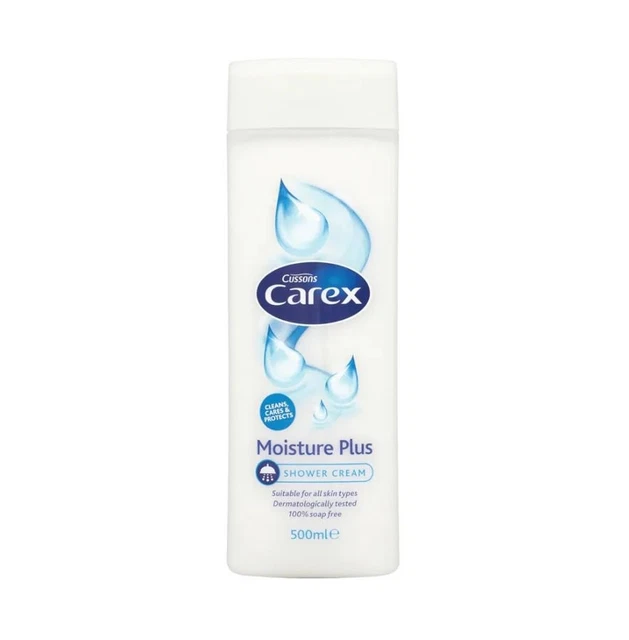 CAREX SHOWER CREAM Moisture Plus 500Ml - 7532 £9.35 - PicClick UK