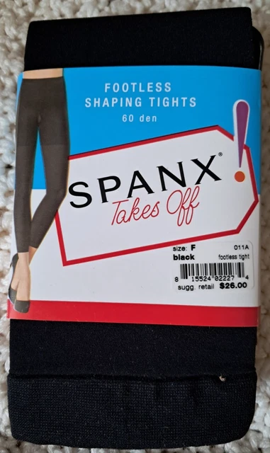 SPANX TAKES OFF Footless Shaping Tights - Color Black - Size F £11.66 ...