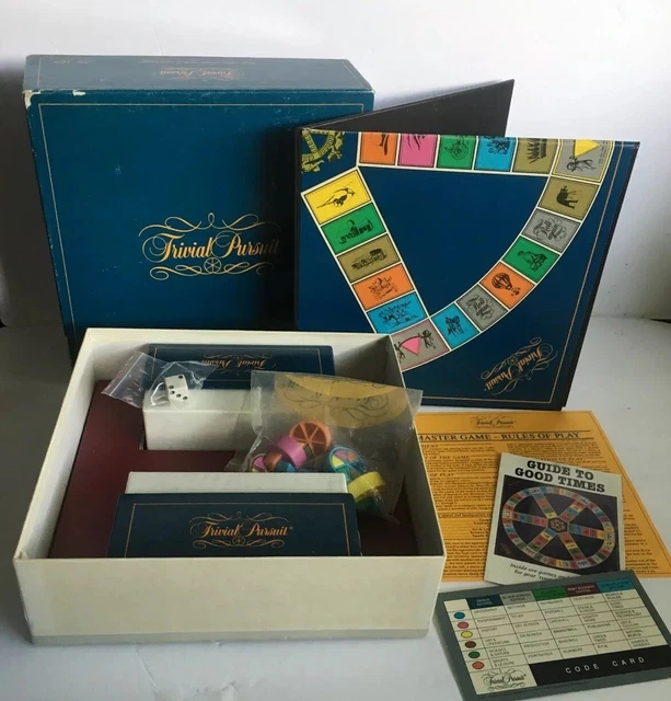 TRIVIAL PURSUIT, MASTER Game Genus Edition Vintage 1981, Baby Boomer ...