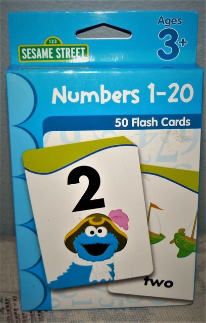 SESAME STREET NUMBERS 1 -20 (50 Flash Cards) $5.85 - PicClick